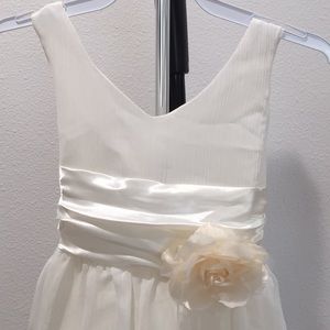 BNY Corner | Dresses | Flower Girl Chiffon Dress 82 V Neck Tea Length ...
